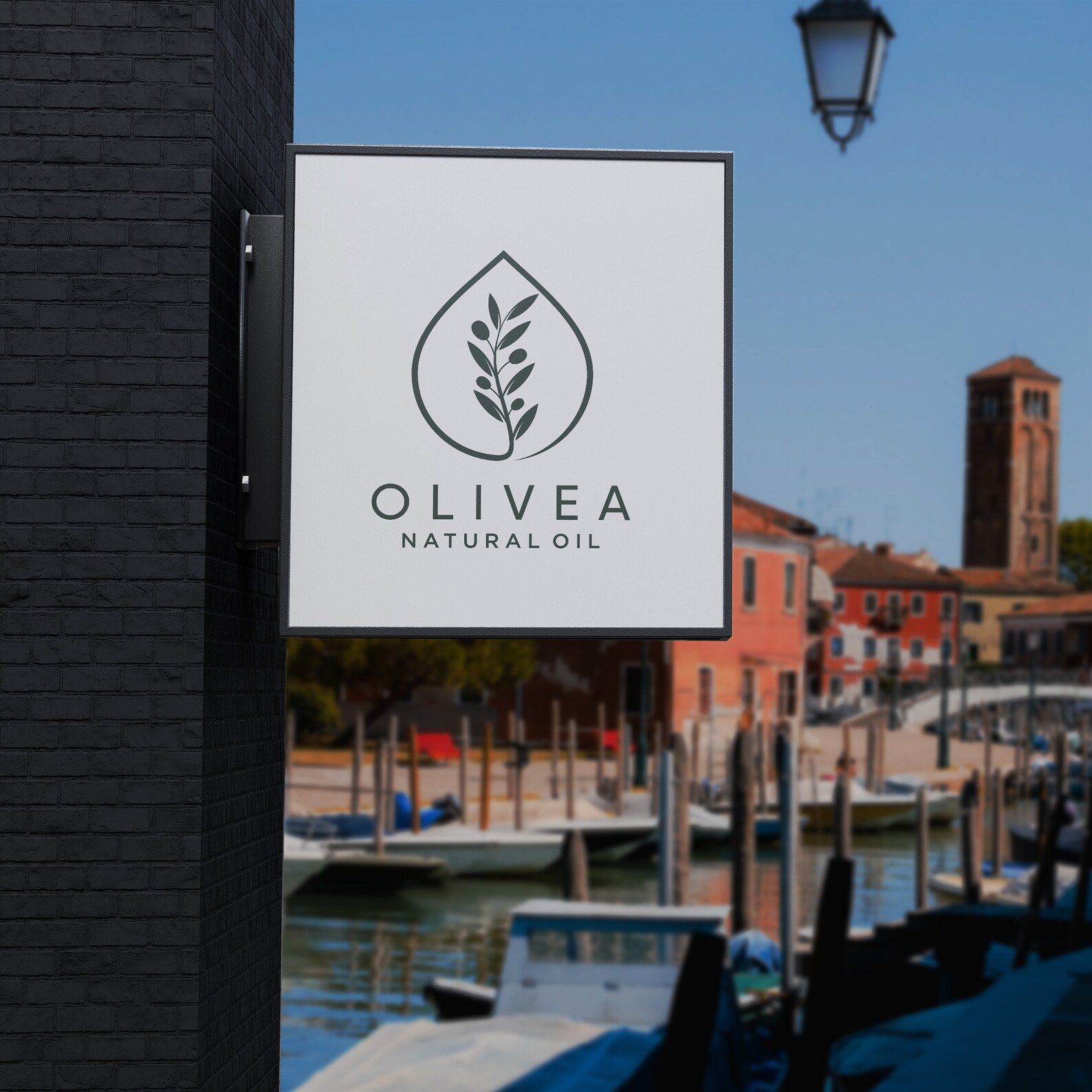 Double Sided Blade Sign, Round Light Box, Circle Custom Sign, Stylish ...