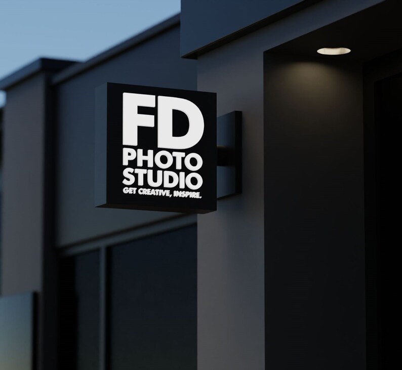 Double Sided Custom Sign, Store Front Sign, Personalized Sign, Blade ...