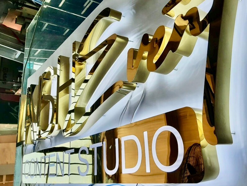 Custom 3D Backlit Logo Sign: Modern Office, Outdoor Welcome Sign - Etsy