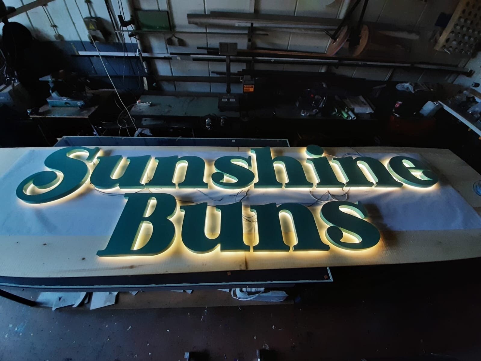 Backlit Logo Wall Sign, Indoor Welcome Sign, Modern Office Wall Sign ...