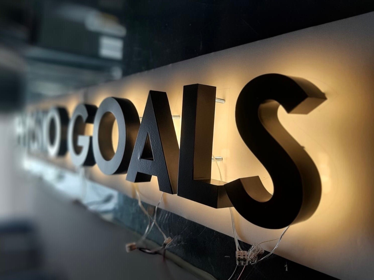 3d Backlit Sign, Backlit Sign, Wall Sign, 3d Letters, 3d Business Sign ...