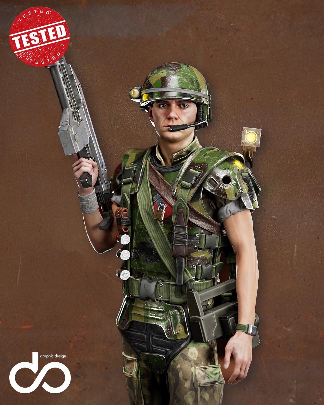 Soldier Figure Corporal Hicks 3d Stl - Etsy