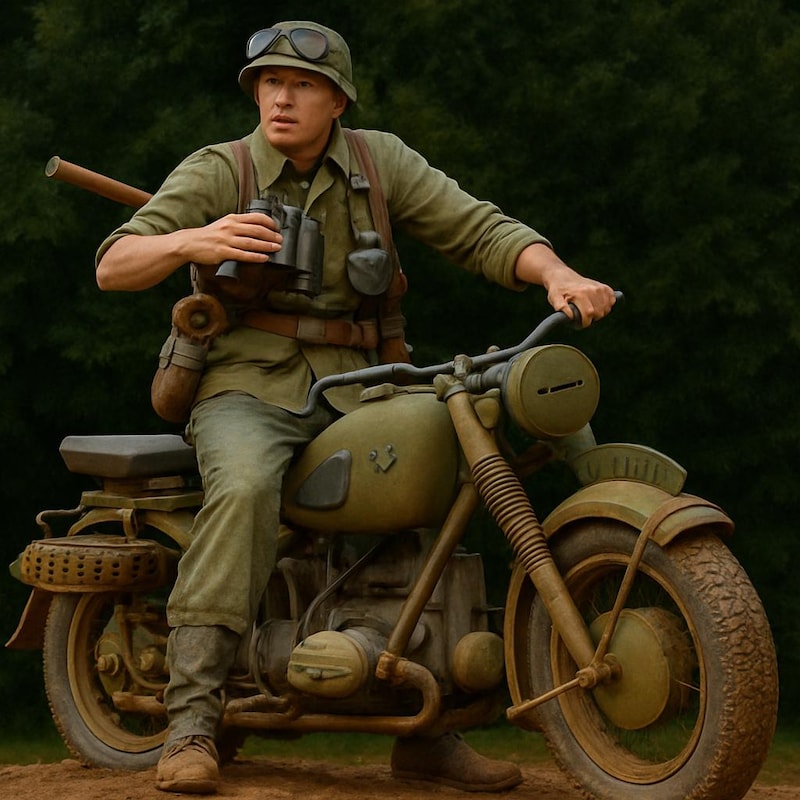 Ww2 Motorcycle Model - Etsy UK