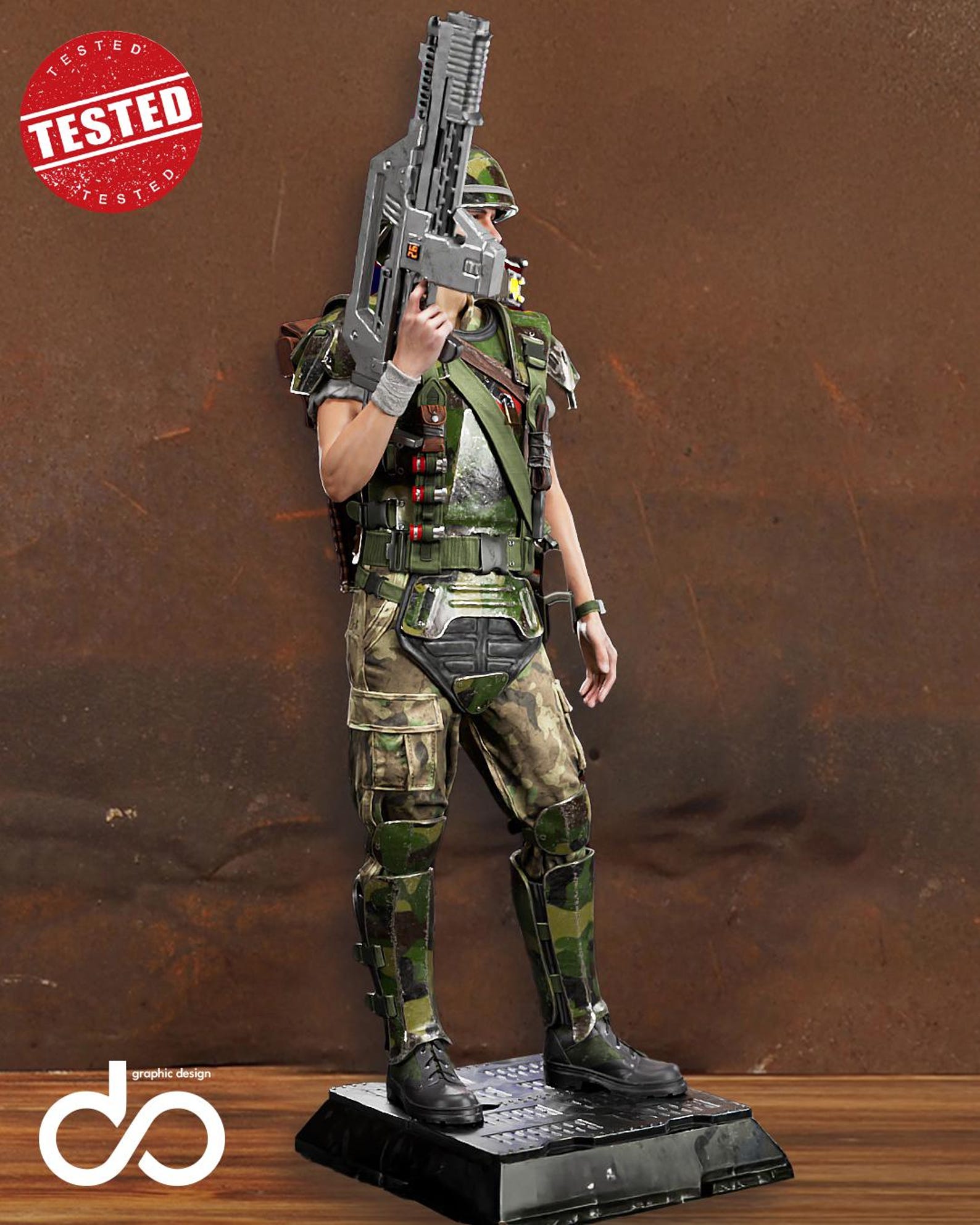 Soldier Figure Corporal Hicks 3d Stl - Etsy