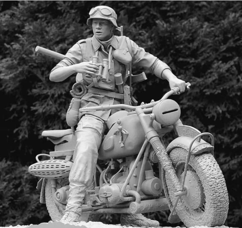 SOLDIER WITH MOTOBIKE 3D Model Stl - Etsy