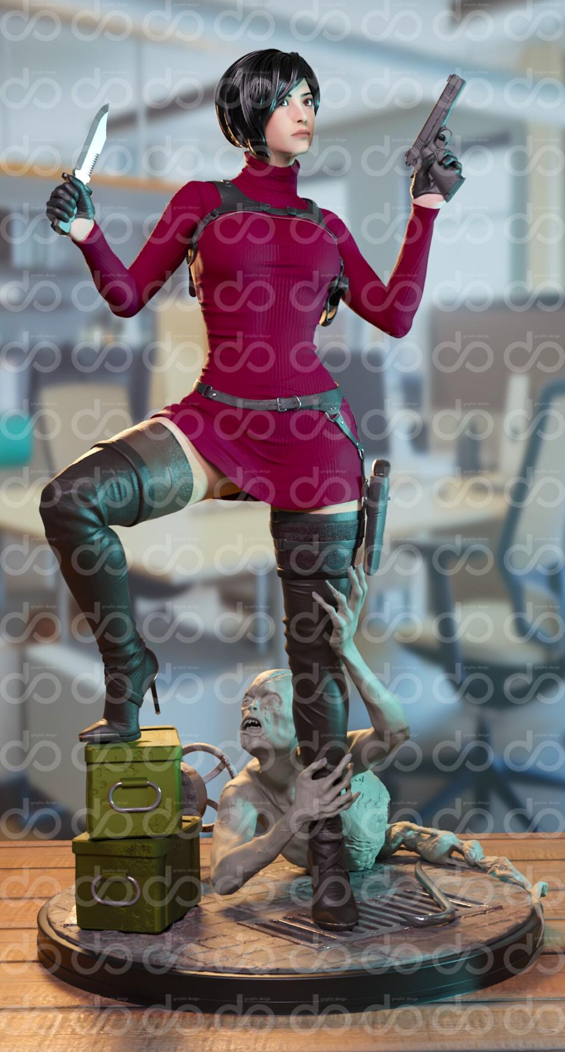 Ada Wong - Resident Evil 3D Print Model Stl - Etsy