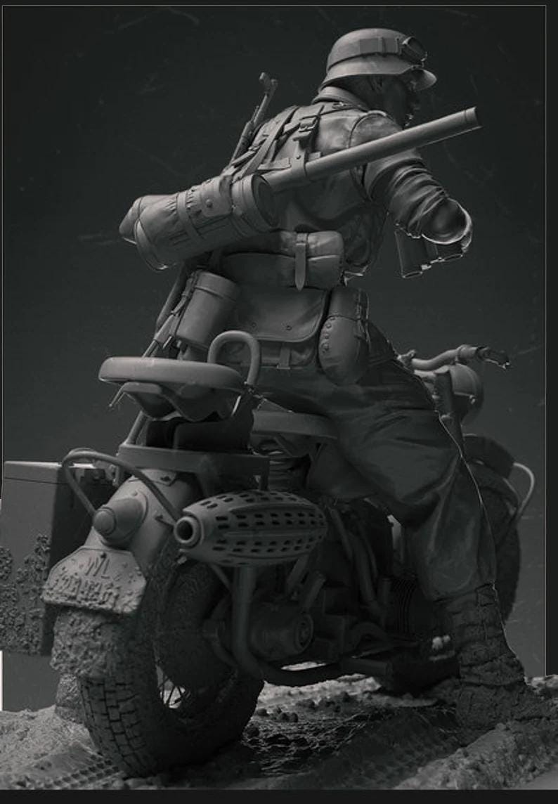 SOLDIER WITH MOTOBIKE 3D Model Stl - Etsy