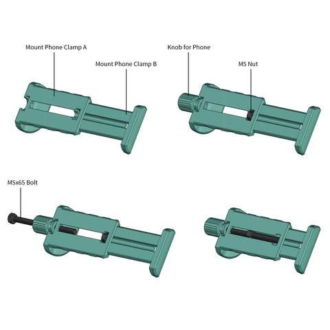 Modular Phone Holder System 3d Stl - Etsy