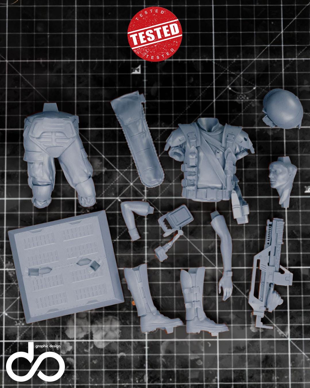 Soldier Figure Corporal Hicks 3d Stl - Etsy