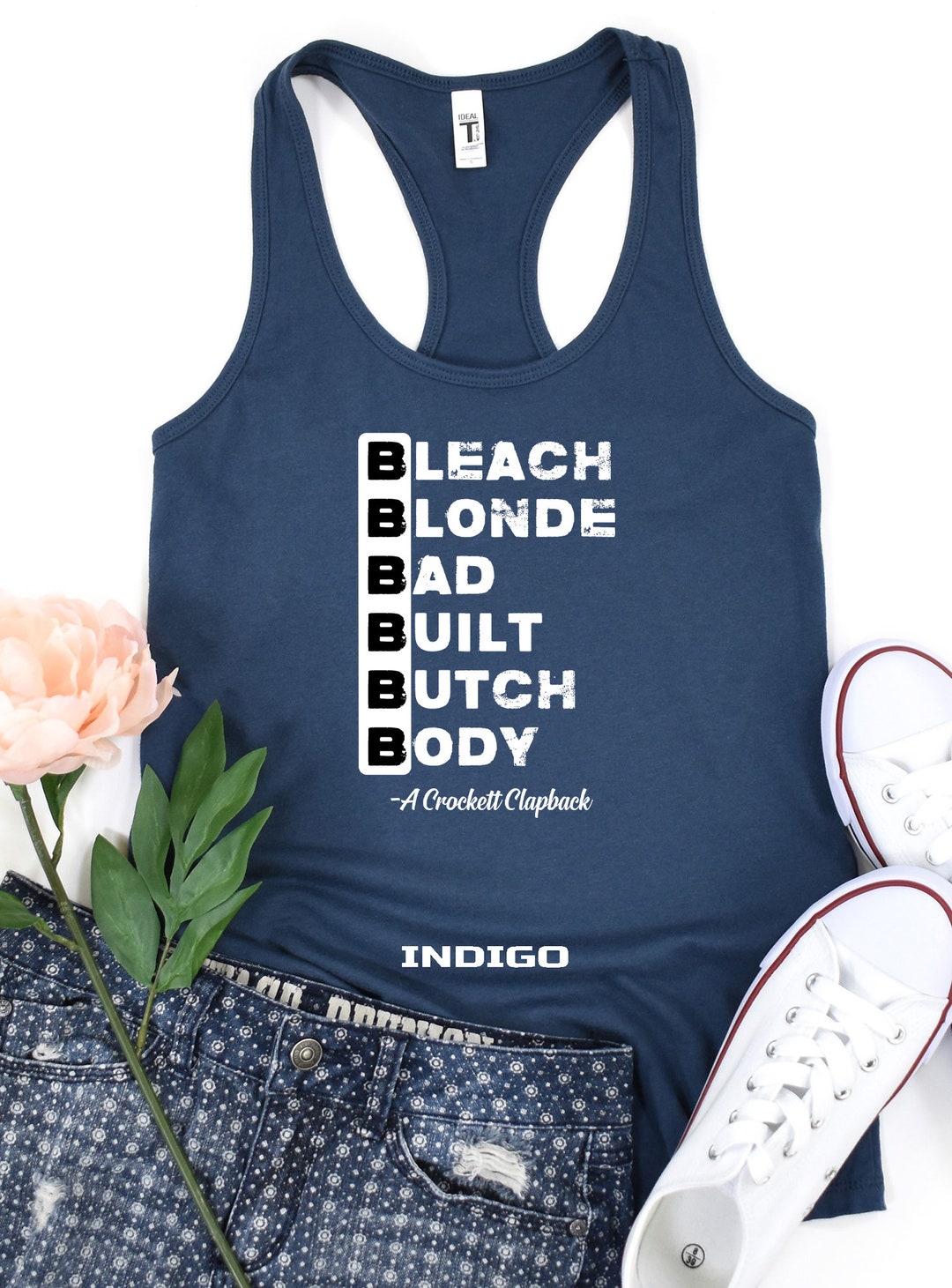 Bleach Blonde Bad Built Botched Body' Tank Top, Body Funny Tank, Funny ...