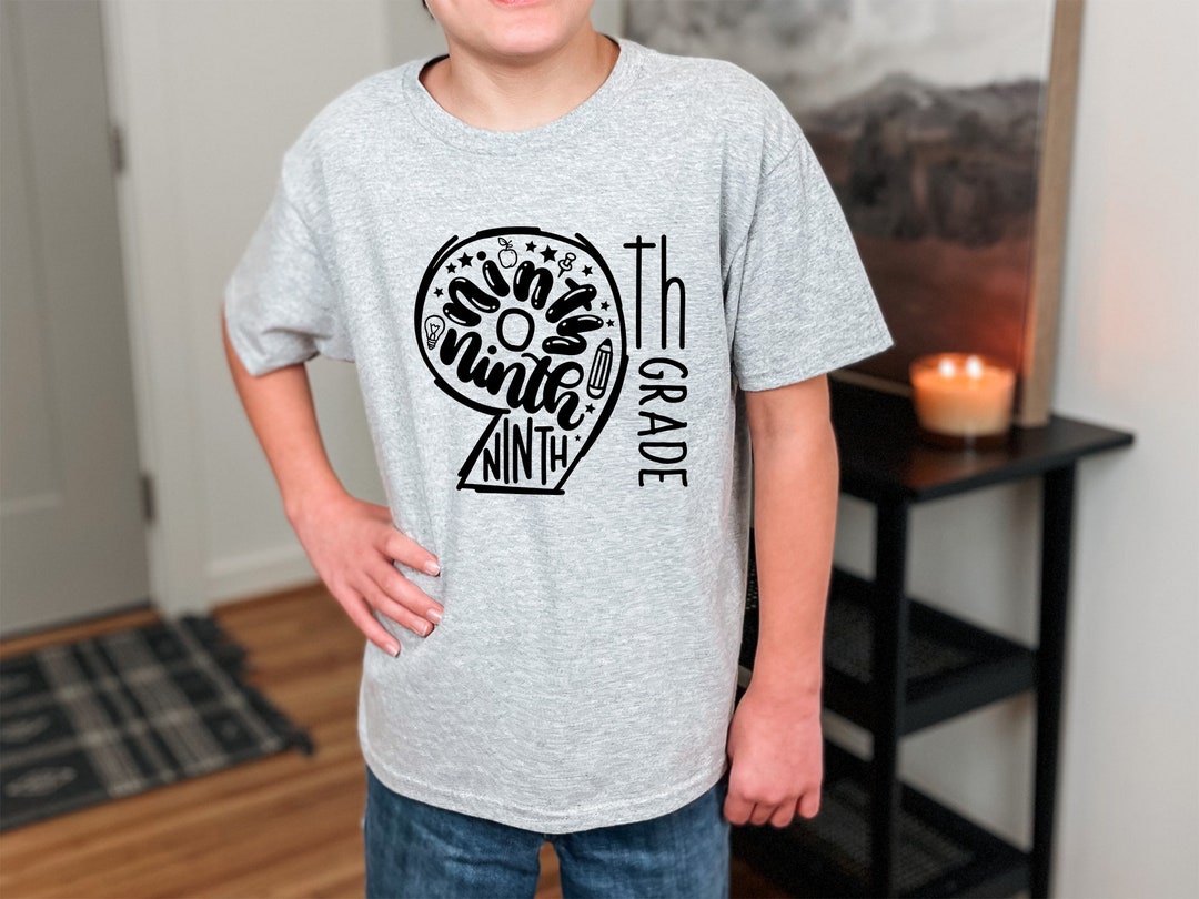 Nineth Grade Shirt, First Day of School Shirt, Teacher Gift, Gift for ...