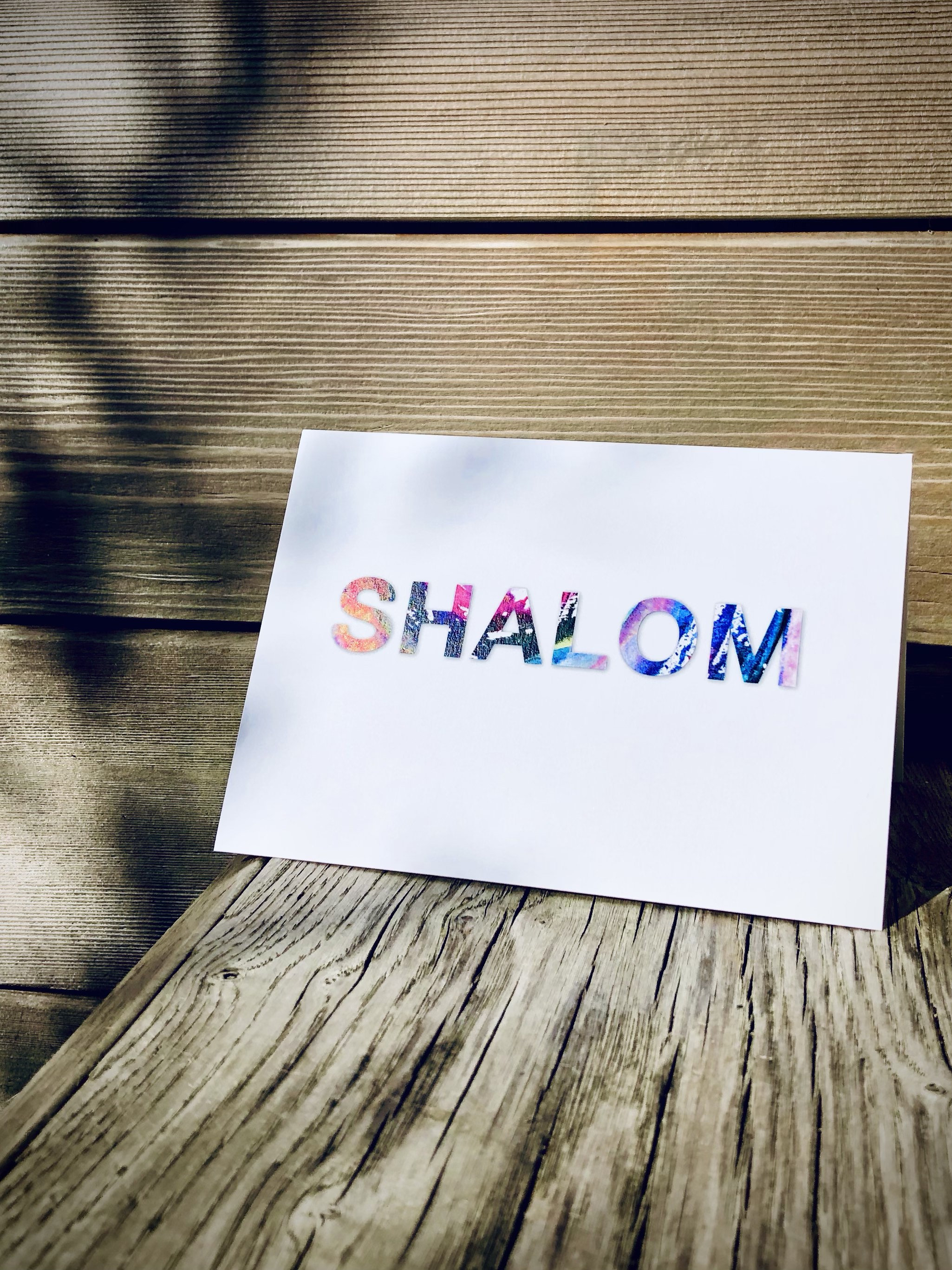 Shalom Card - Etsy