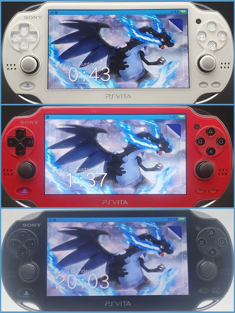 Custom Charizard Theme Ps Vita Oled Model Ons of Games msg - Etsy