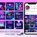 NEON Instagram Post Template, Neon IG Templates, Neon Feed Instagram ...