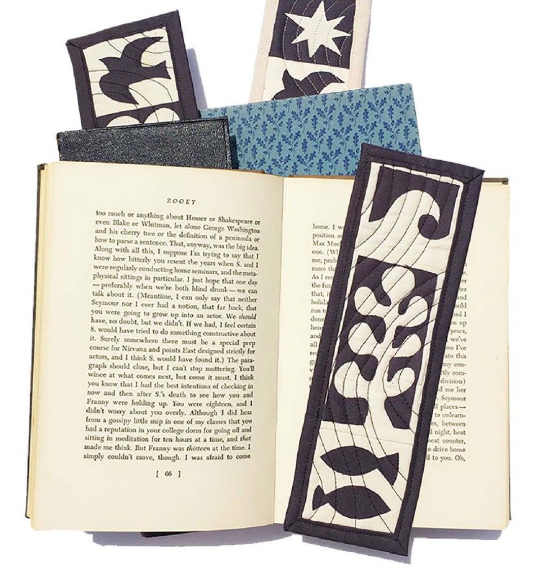 DIGITAL DIY Quilted Bookmark Pattern, for the Bird, Fish, Ocean, Star ...