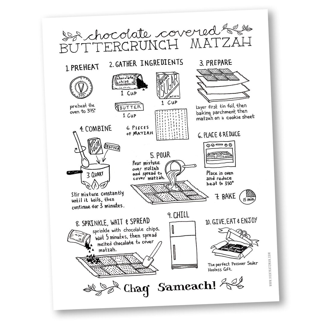 Passover Coloring Page Chocolate-covered Butter Crunch Matzah (matzah ...