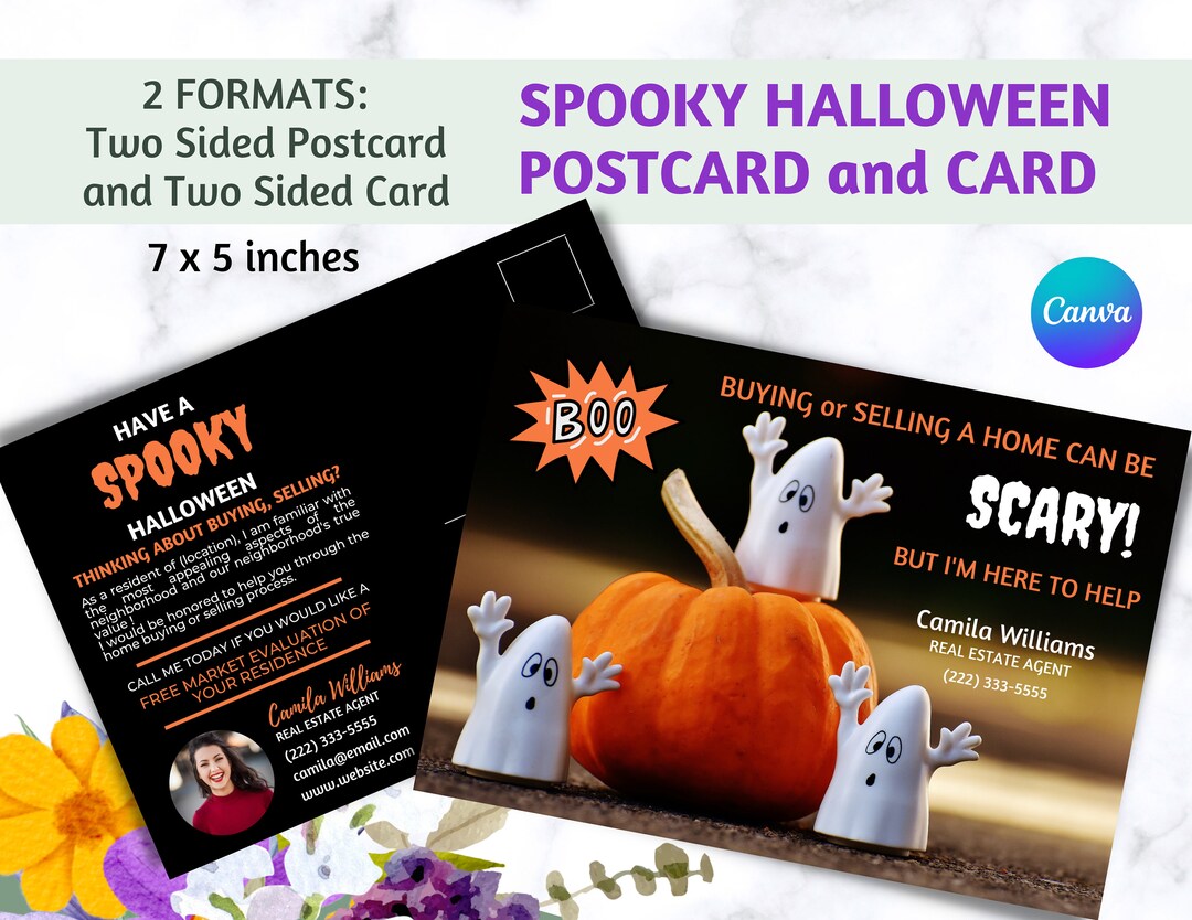 2 Card Format Postcards Prospecting Broker Real Estate Agent - Etsy