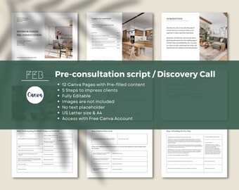 Client Questionnaire Canva Template for Interior Designers and - Etsy