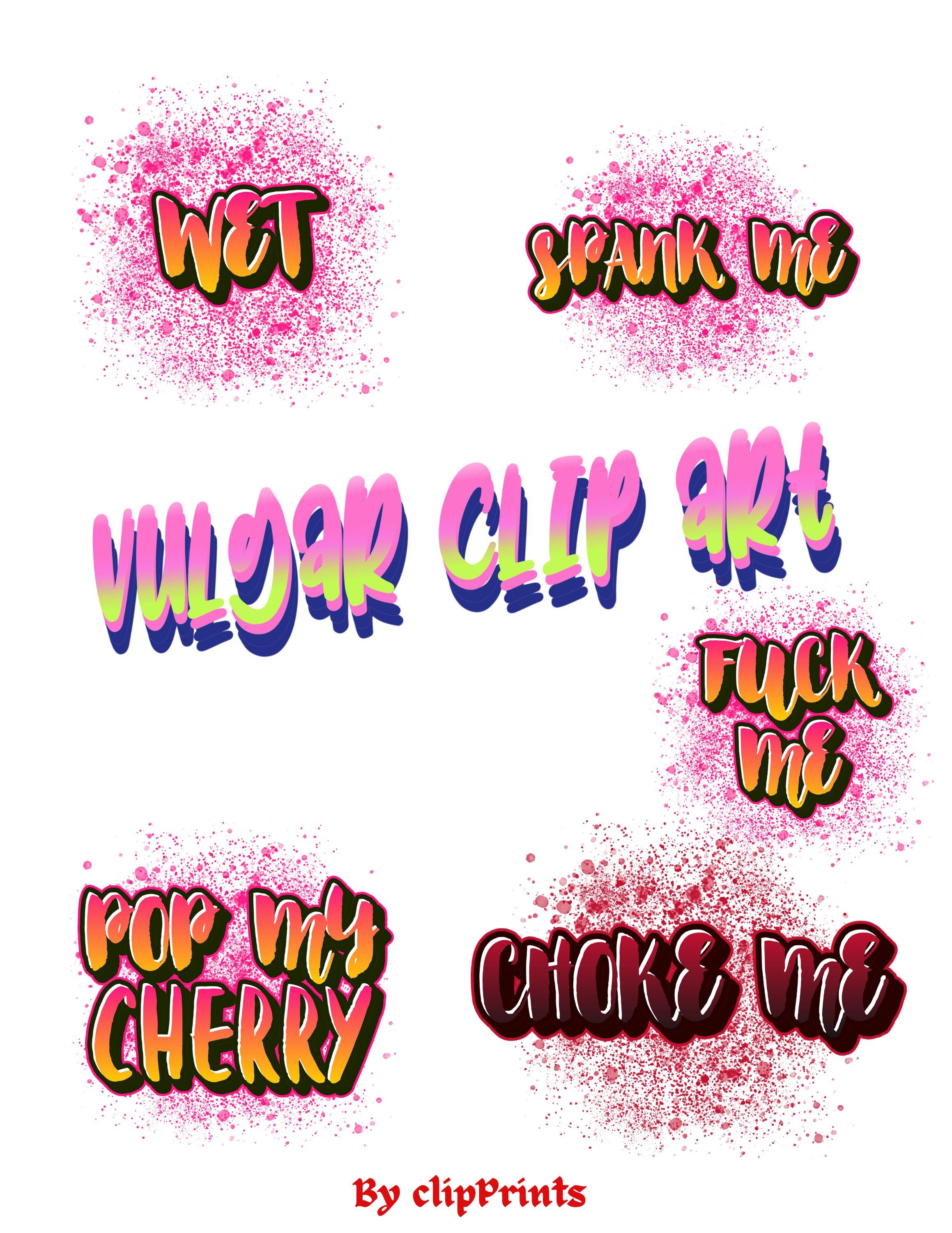 Vulgar Clipart, Digital Download - Etsy