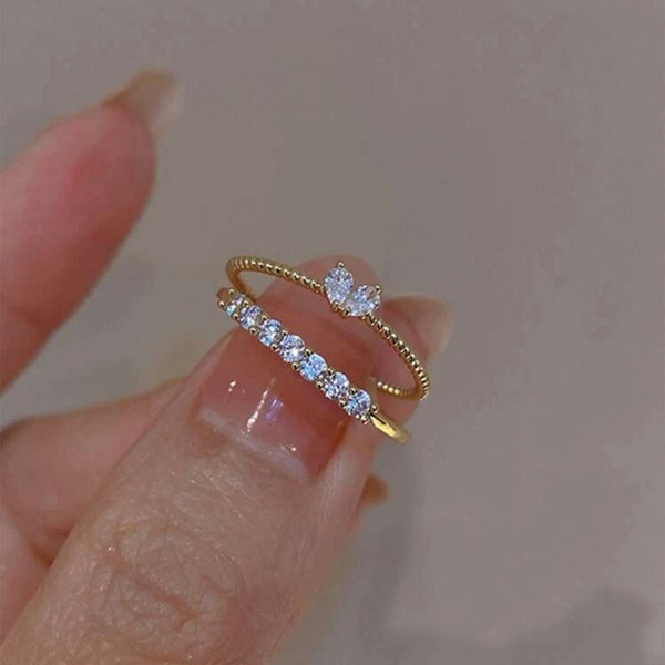 Cubic Zirconia Rings - Etsy