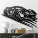 Race Car Metal Wall Art Modern Sports Car Decor Metal Wall Sculpture ...