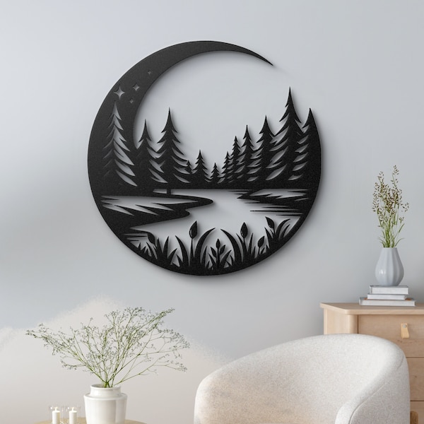 Metal River Scene - Etsy