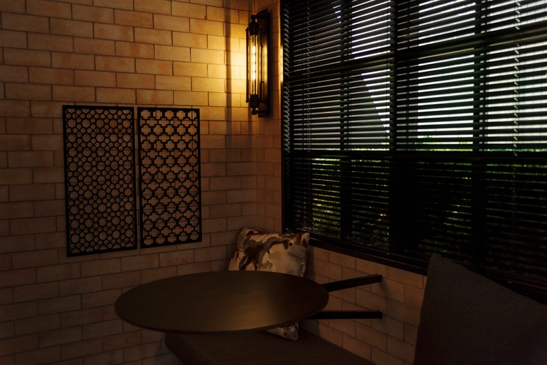 Repetitive Geometric Patterns Metal Wall Panel Repeating - Etsy