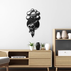 Unique Metal Wall Art - Astronaut With Planet Balloons - Space Decor ...