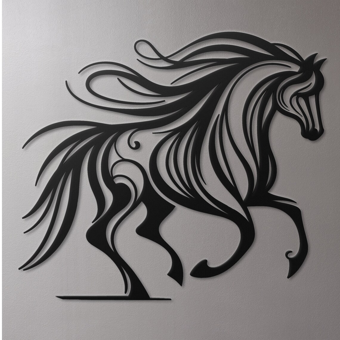 Stallion Metal Wall Art, Modern Farmhouse Horse Decor - Etsy