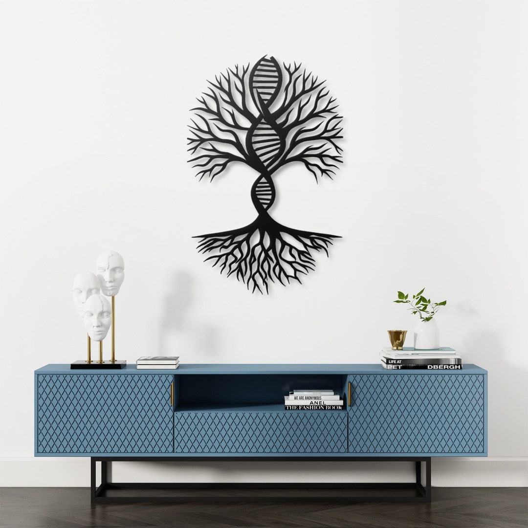 Tree of Life Dna Metal Wall Art Dna Tree Wall Decor Dna Art - Etsy UK