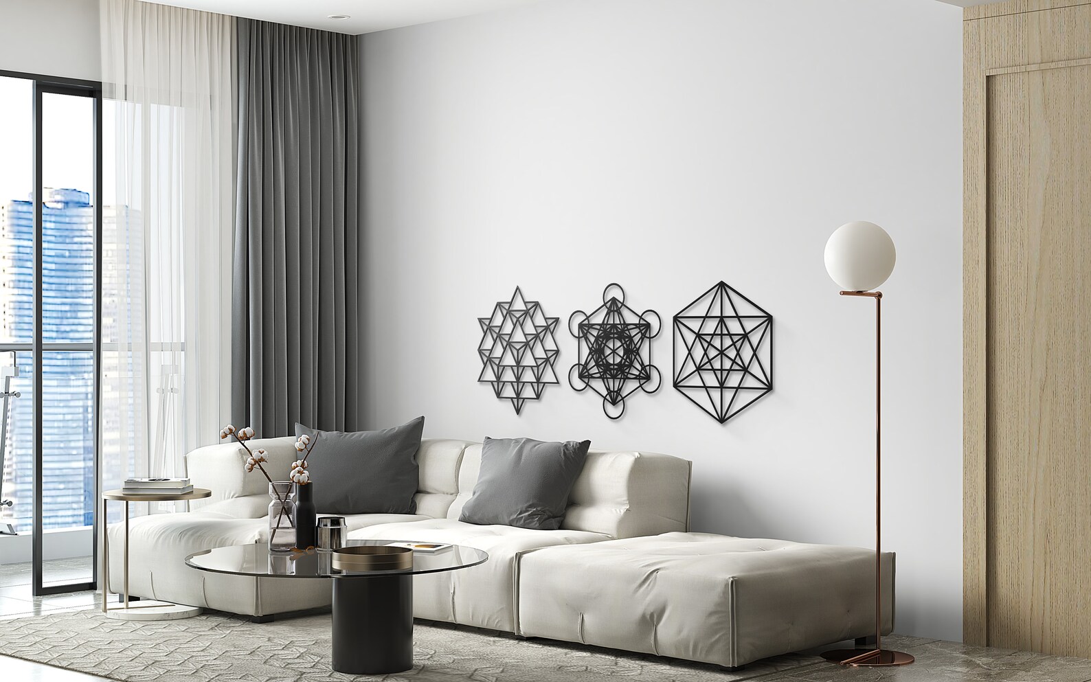 Sacred Geometry Metal Wall Art Metatron Cube Wall Decor - Etsy