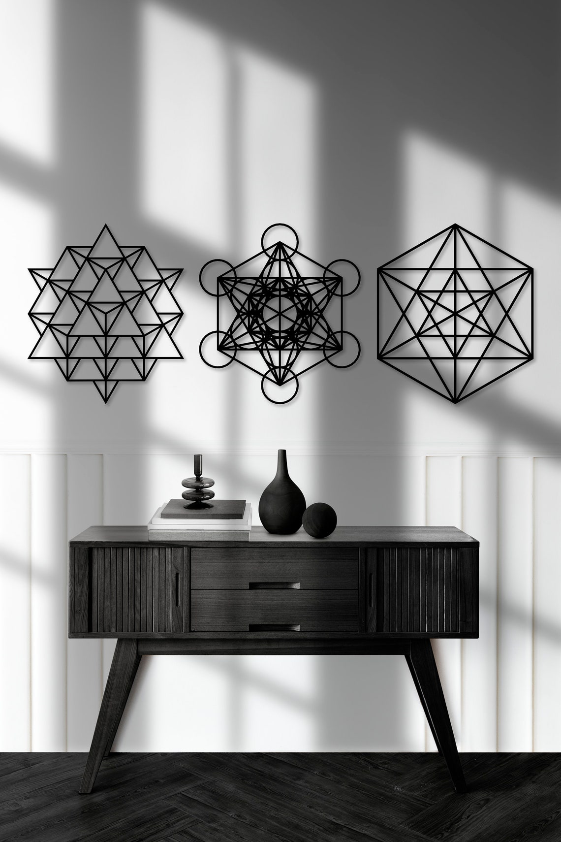 Sacred Geometry Metal Wall Art Metatron Cube Wall Decor - Etsy
