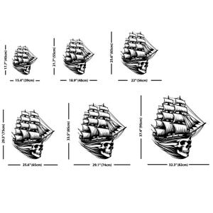 Pirate Ship Skull Metal Wall Art | Nautical Home Decor | Gothic Metal ...