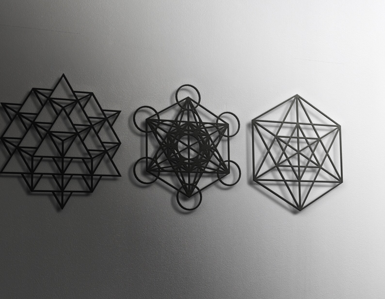 Sacred Geometry Metal Wall Art Metatron Cube Wall Decor - Etsy