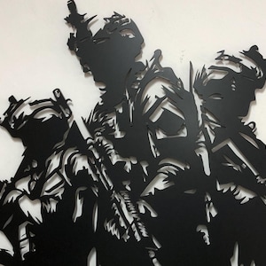 Soldiers Metal Wall Art - Military Design Bold Patriotic Home Decor - Etsy