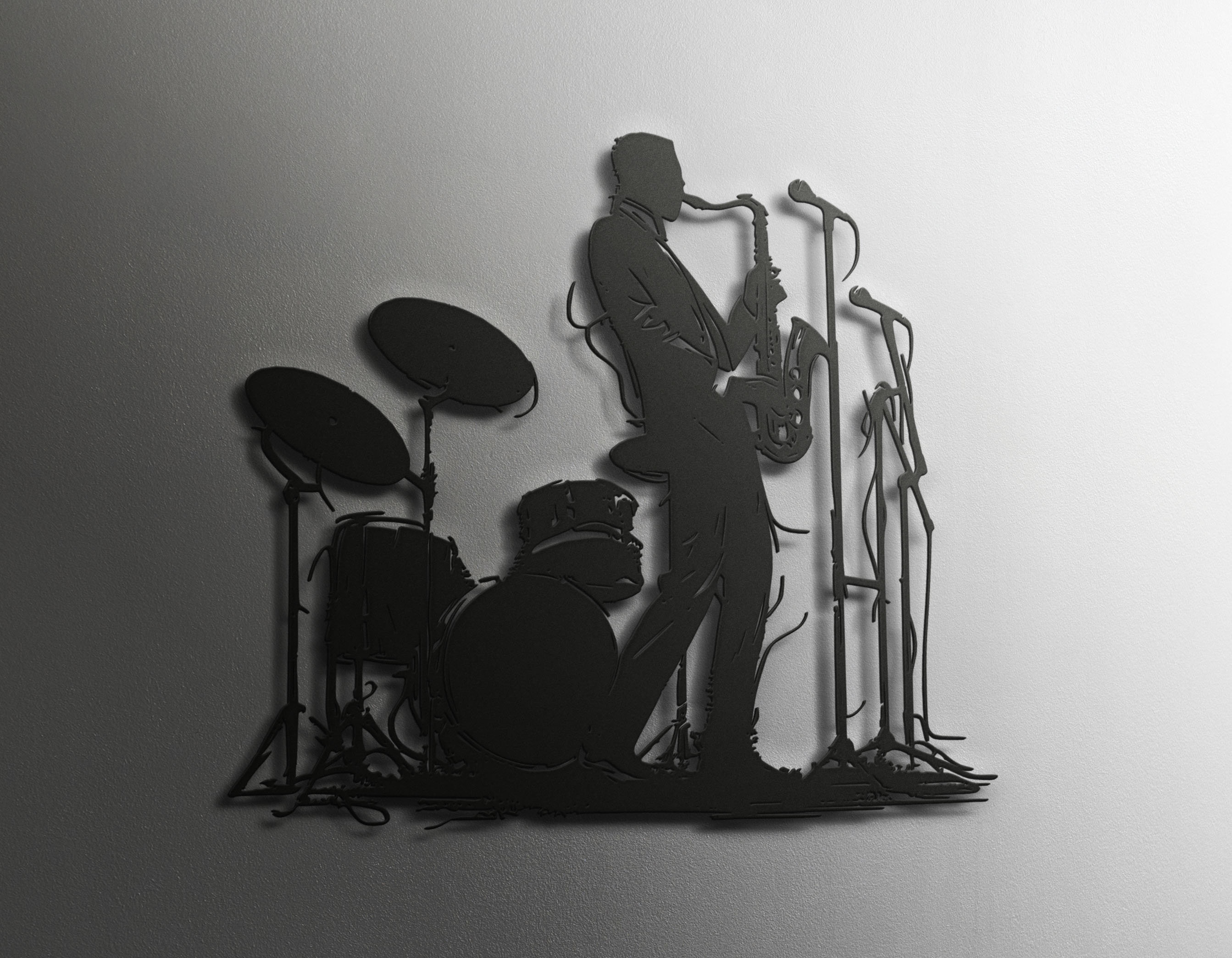 Metal Sax Player Wall Art Jazz Music Decor Saxophone Player - Etsy