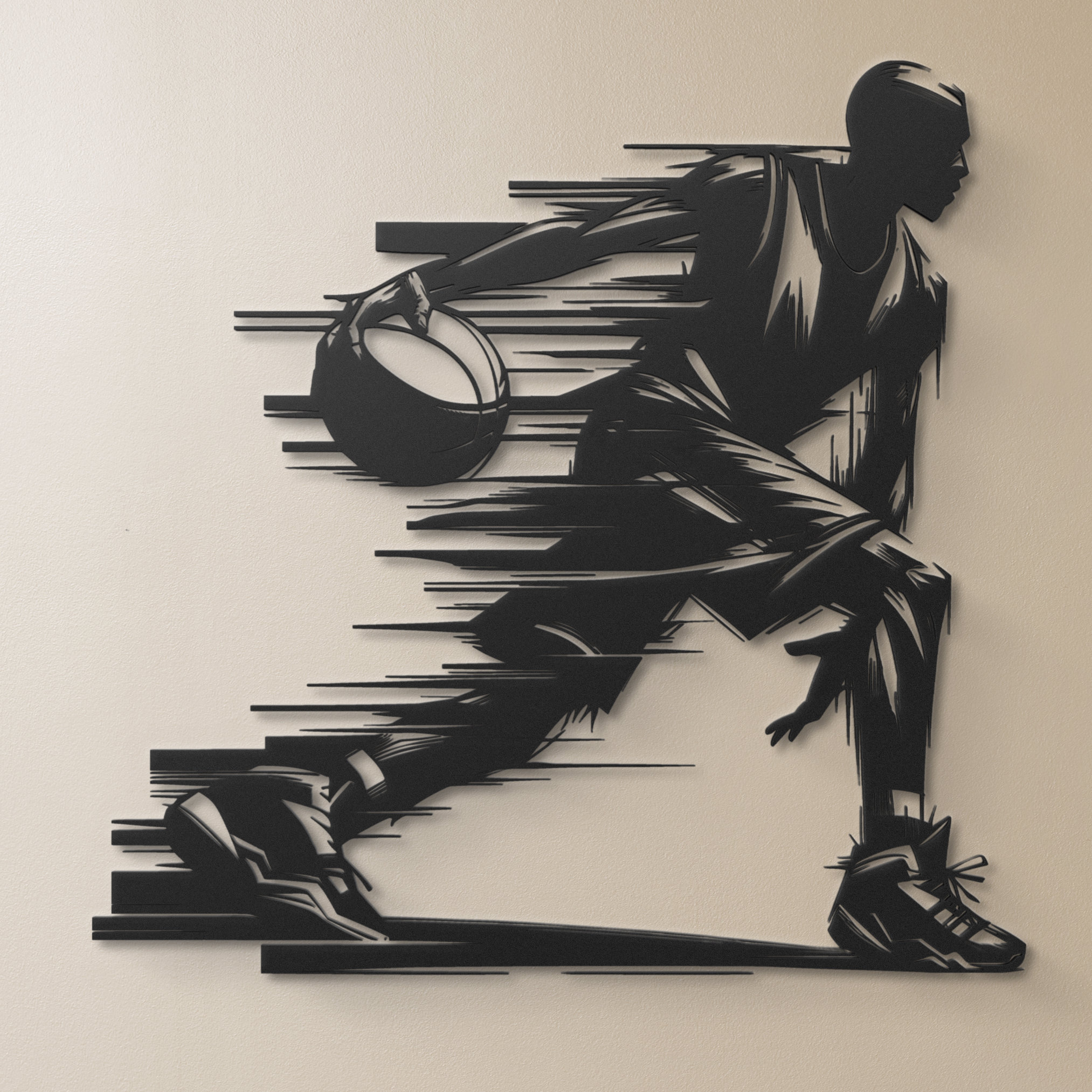 Basketball Metal Wall Art Basketball Player Action Decor - Etsy
