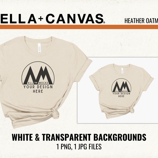 Heather Oatmeal Mockup - Etsy