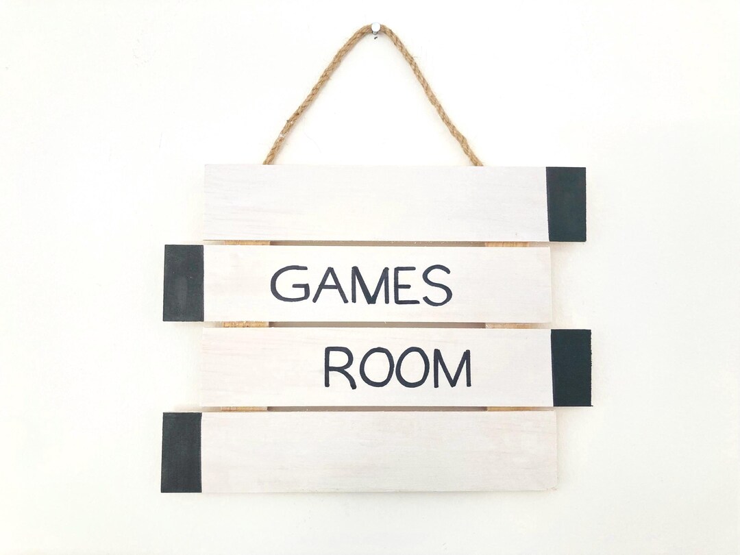 Custom Hanging Sign, Games Room Sign, Gamer Gift, Game Room Decor, Gift ...