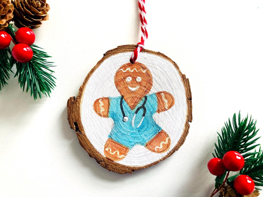 Doctor/nurse Healthcare Staff Christmas Bauble: Hand-painted ...