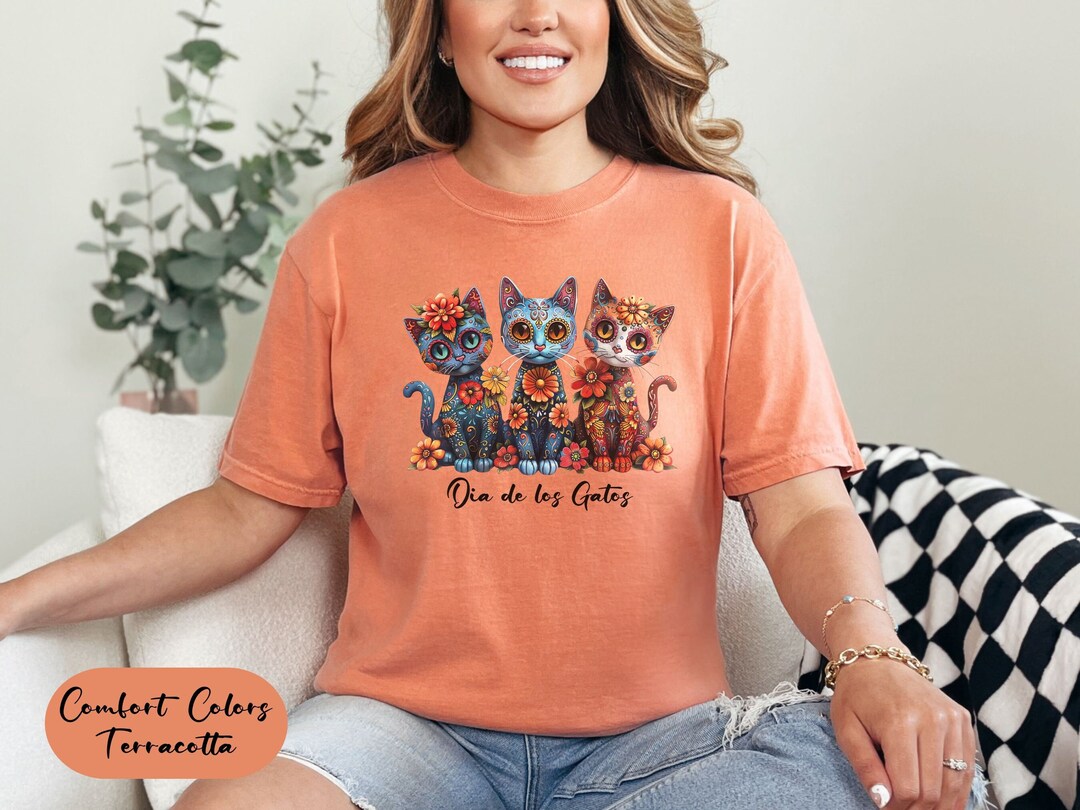 Day of the Dead Shirt,dia De Los Muertos Shirt,dia De Los Gatos Shirt ...