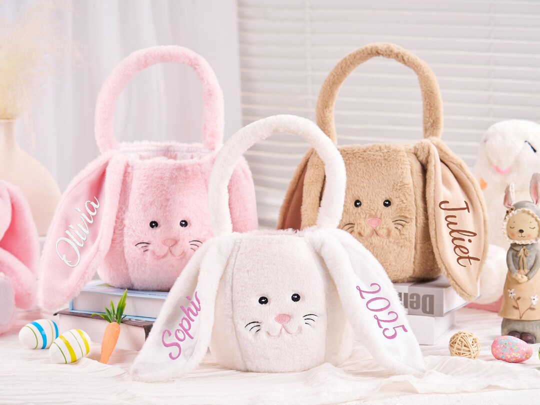 Easter Basket,personalized Easter Basket,plush Easter Basket,easter Egg ...