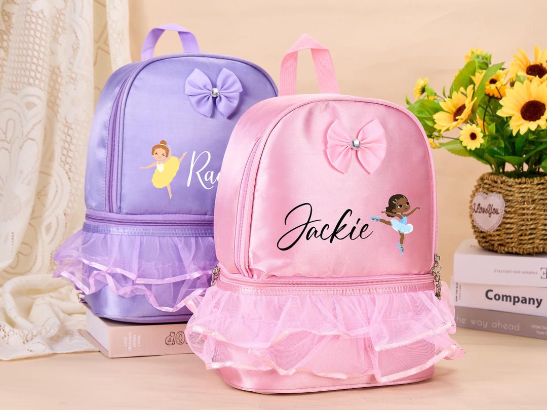 Personalized Ballerina Backpack Dance Ballet Dancing Bag Monogrammed ...