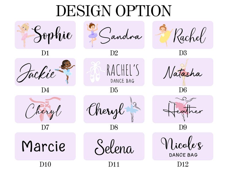 Personalized Monogrammed Dance Duffel Bag Name Ballerina Nylon Backpack ...