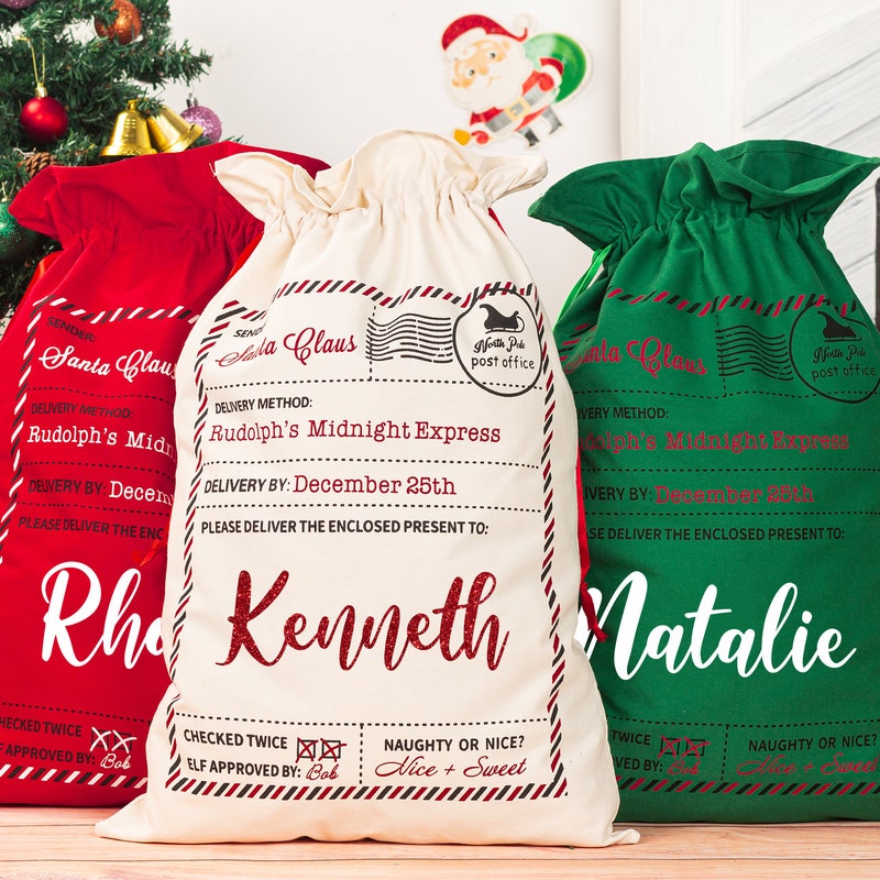 Personalized Santa Sack - Etsy