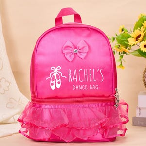 Personalized Ballerina Backpack Dance Ballet Dancing Bag Monogrammed ...
