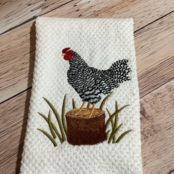Embroidered Rooster - Etsy
