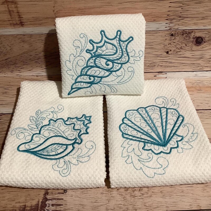 Seashell Towel - Etsy