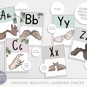 EUCALYPTUS BSL Sign Language Posters, British Sign Language Display ...