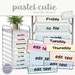 PASTEL CUTIE Classroom Door Display, Customizable Display, Welcome to ...